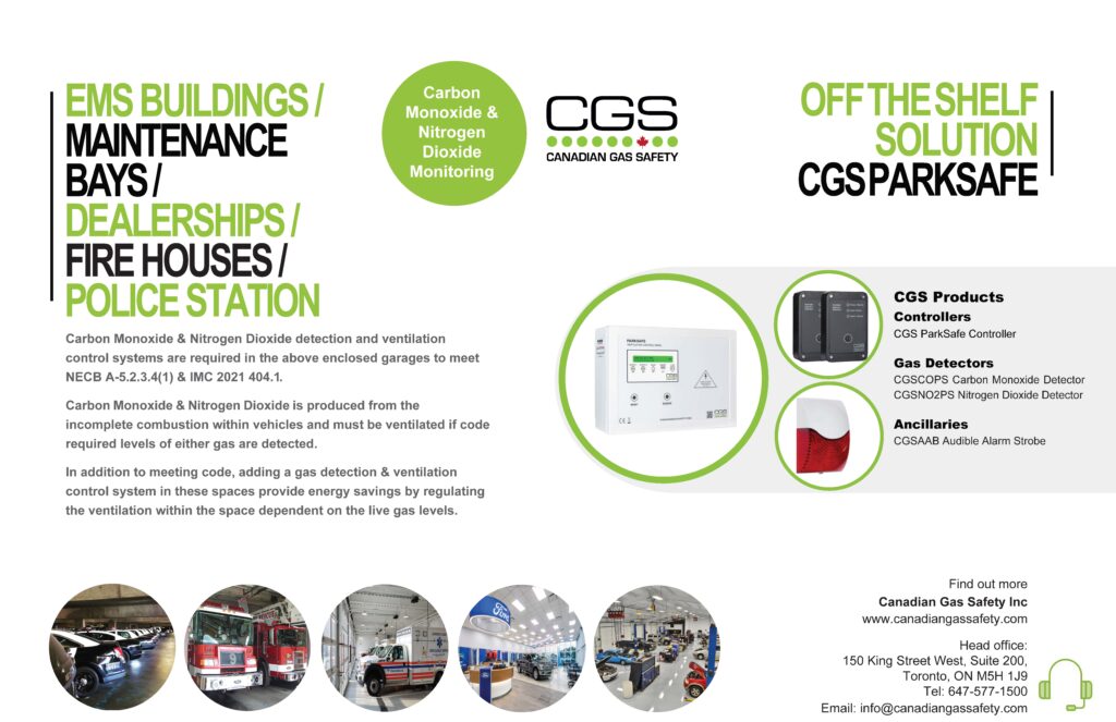 CO/NO2 Gas Detection For Enclosed Parking Structures | CGS ParkSafe